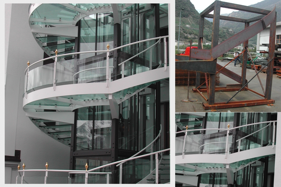 scala in vetro St Moritz
